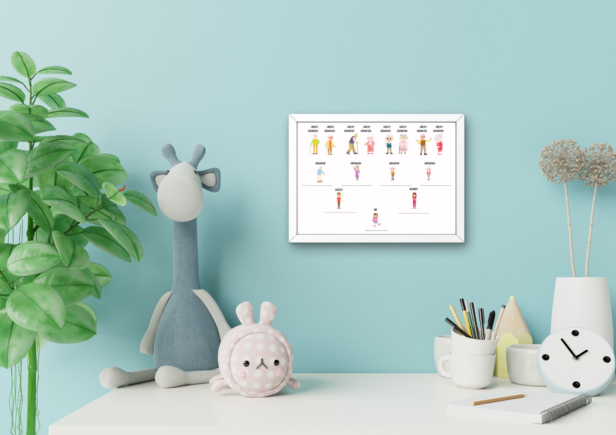 Children's Interactive Family Tree. Have Fun Filling in Your Own Family ...