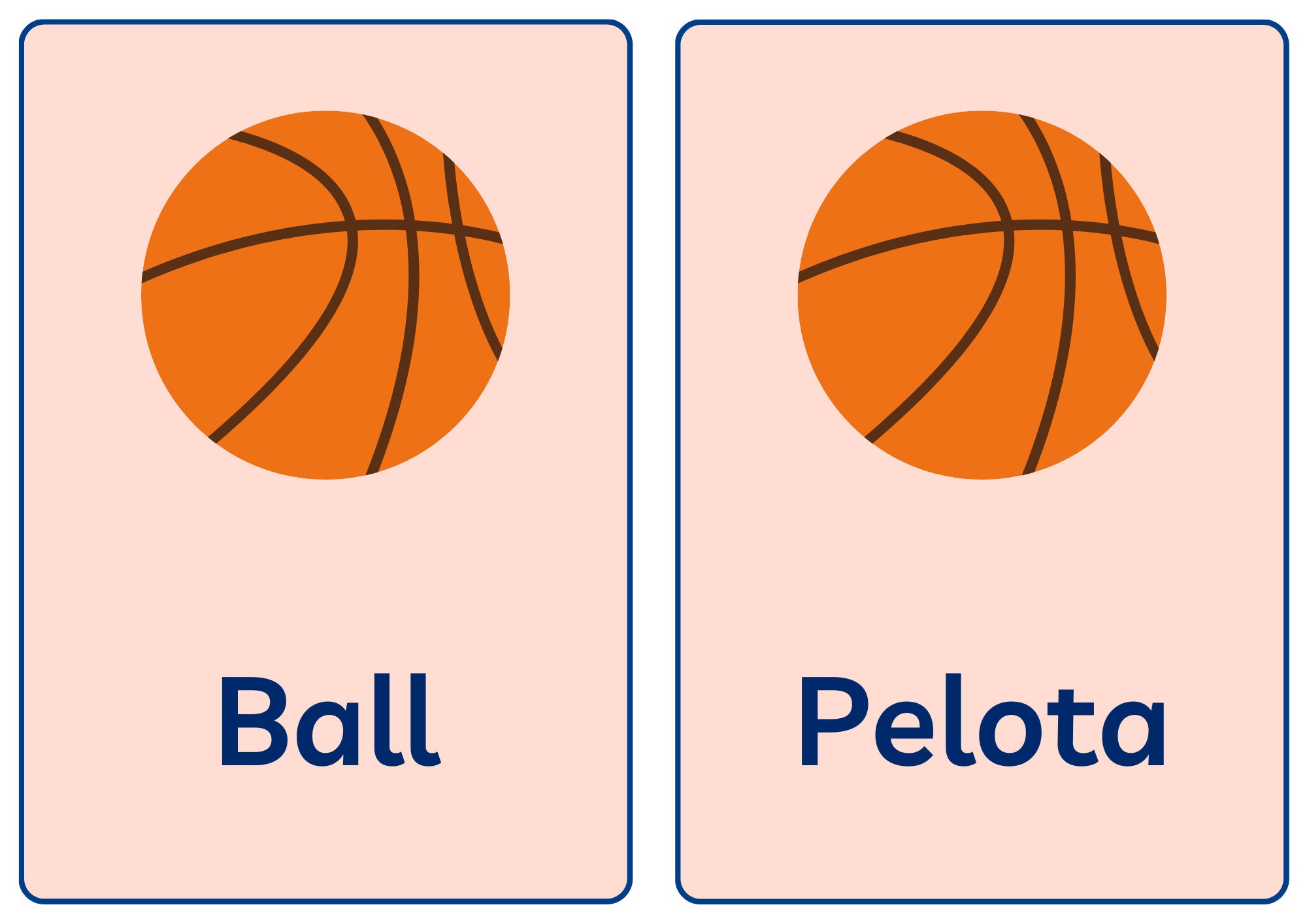 Bilingual English/spanish Alphabet Flash Cards - Colorful Learning for ...