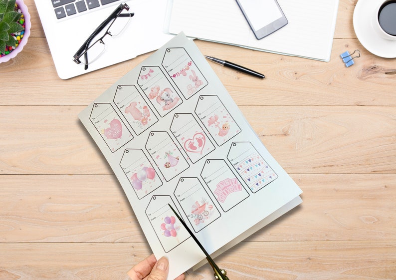 Editable Baby Gift Tags – Printable New Baby Tags – Cute Neutral Baby ...