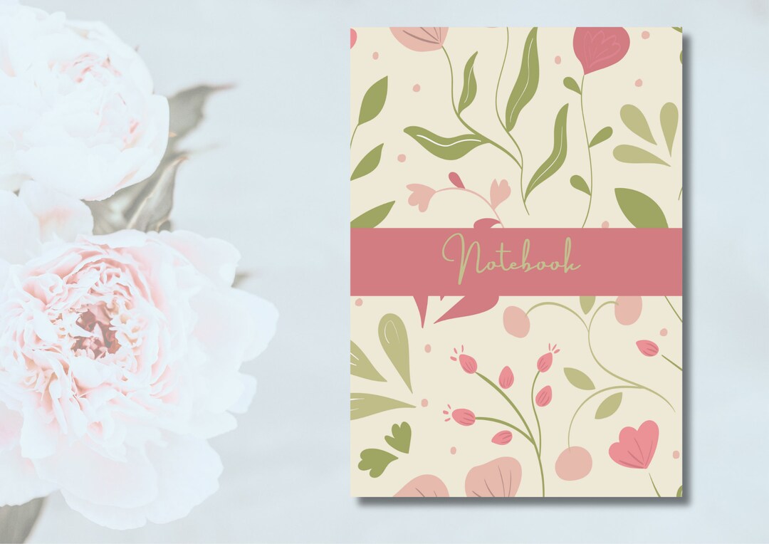 A4 Pretty Tulip Design Digital Download Journal Inserts and Cover - Etsy