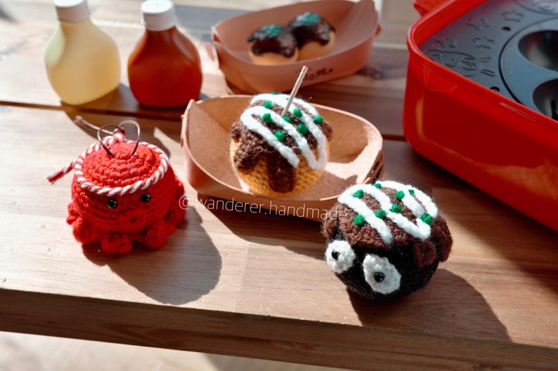 Soot Sprites Takoyaki Set Crochet Pattern, Susuwatari Amigurumi ...