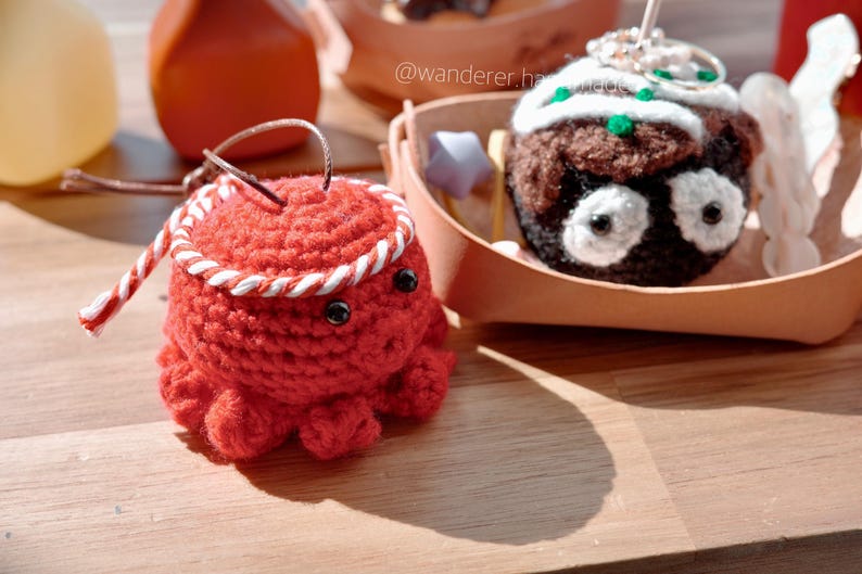 Soot Sprites Takoyaki Set Crochet Pattern, Susuwatari Amigurumi ...