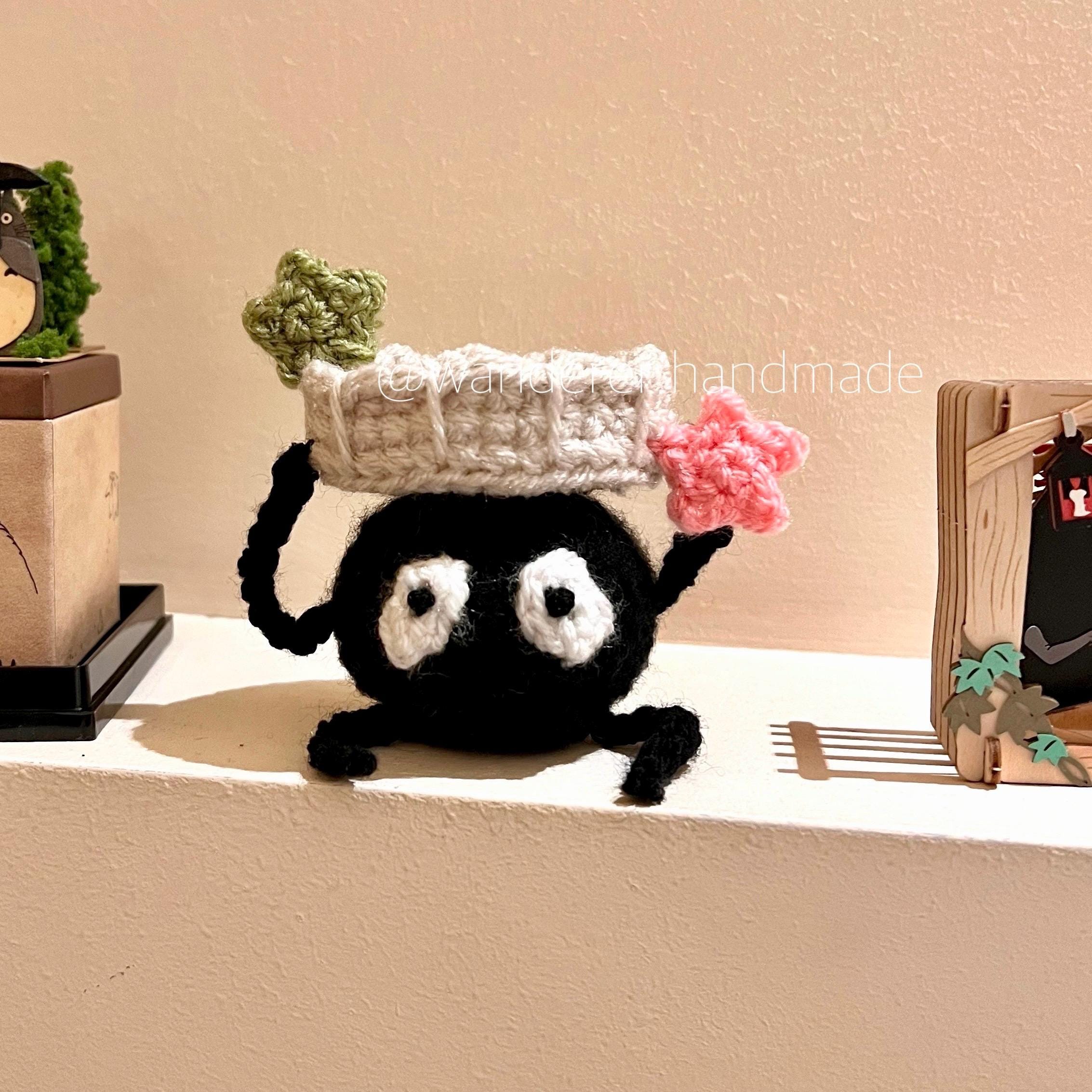 Soot Sprites Mini Tray Crochet Pattern, Makkuro Kurosuke Amigurumi ...