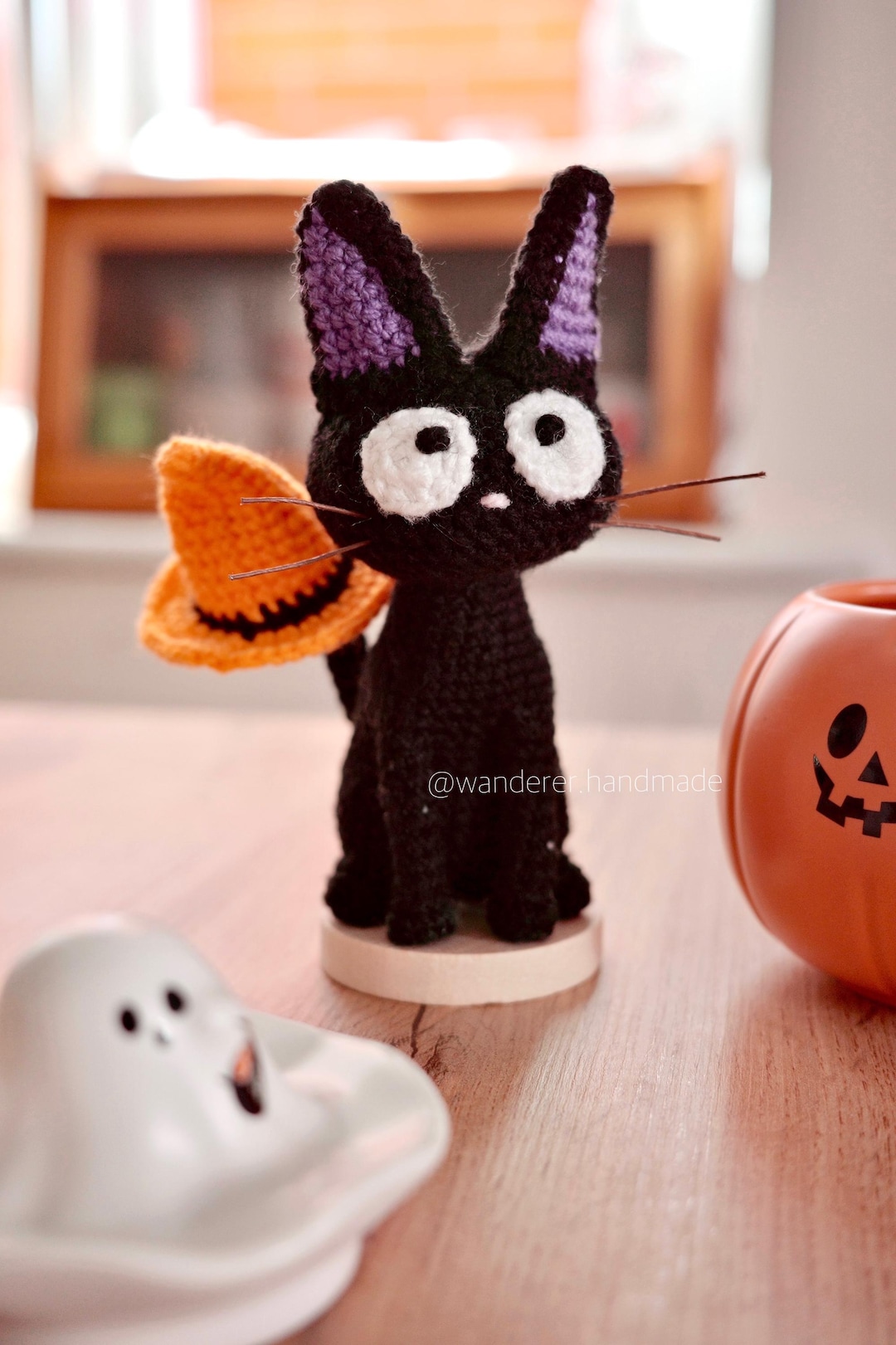 Jiji the Black Cat Crochet Pattern, Kiki’s Delivery Service, Crochet ...