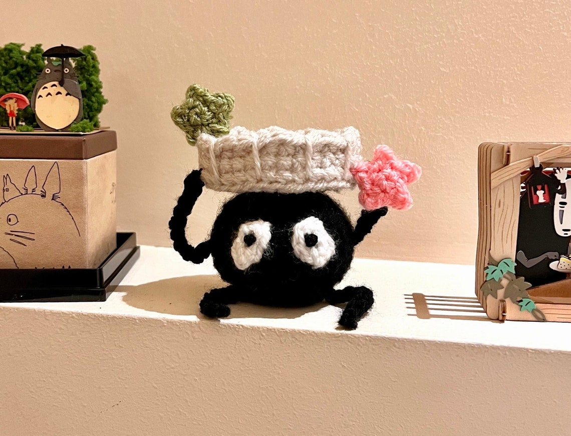 Susuwatari Ring Tray Crochet Pattern, Spirited Away, Studio Ghibli ...