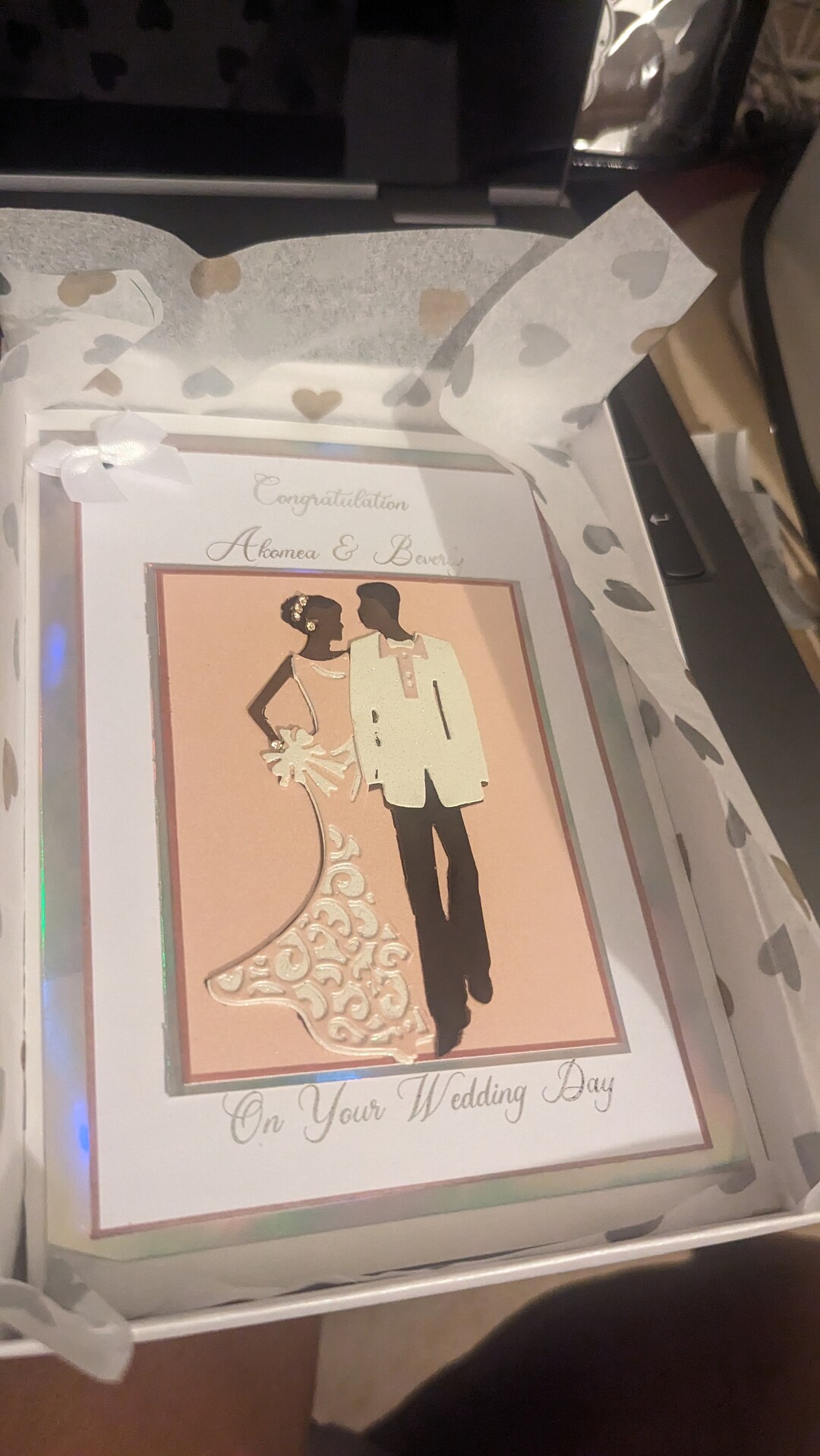 Hand Made Wedding Card - Etsy