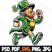 Leprechaun Running Svg Png Pdf Psd Jpg File Types Saint Patrick's Day ...