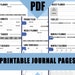 Project Planner Printable PDF Blue Themed 2 Pdfs Color and Greyscale ...