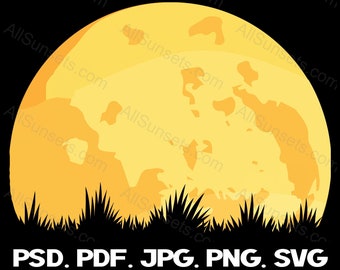 Dripping Crescent Moon SVG and PNG Files for Cricut - Etsy