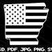 Arkansas State Shape American Flag Svg Png Jpg Pdf Psd File Types ...