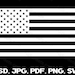 Single Color Standard American Flag Svg Png Jpg Psd Pdf File Types ...