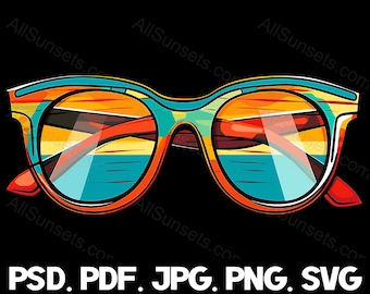 Beach Sunglasses Svg Summer Vacation Svg Palm Tree Svg - Etsy