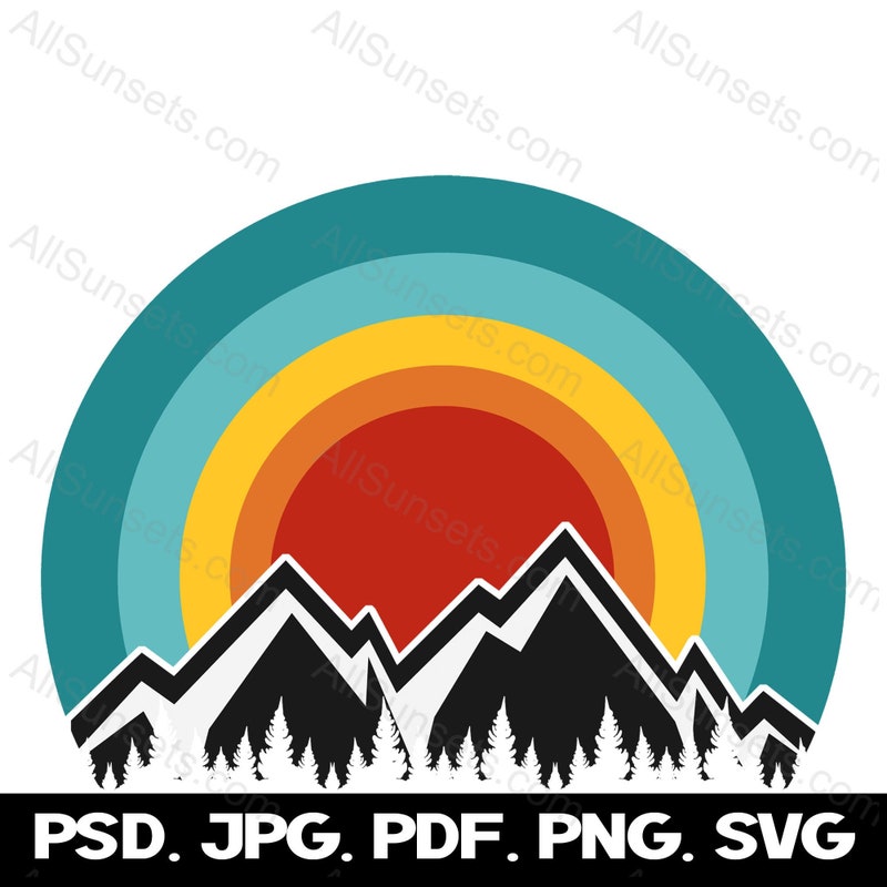 Snow Capped Mountain Svg - Etsy