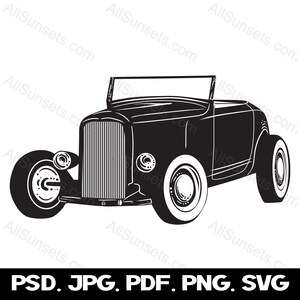 1940s Classic Hotrod Svg Png Psd Jpg Pdf File Types Vintage 40s T ...