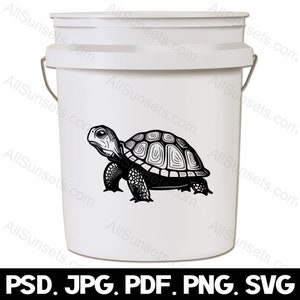 Turtle Silhouette Svg Png Psd Jpg Pdf File Types Box Tortoise Land ...