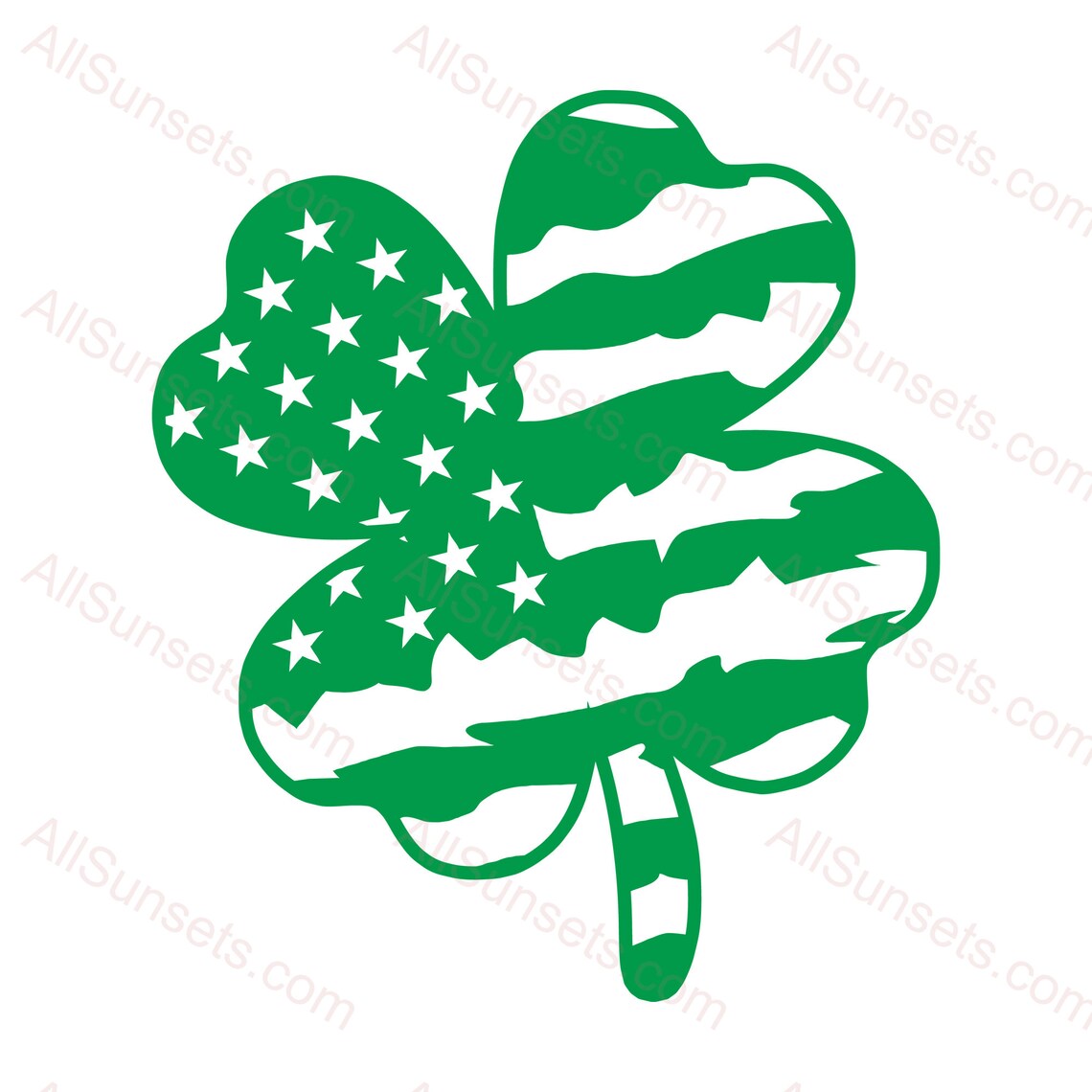 Shamrock American Flag PNG SVG Patriotic St Patrick's Day | Etsy