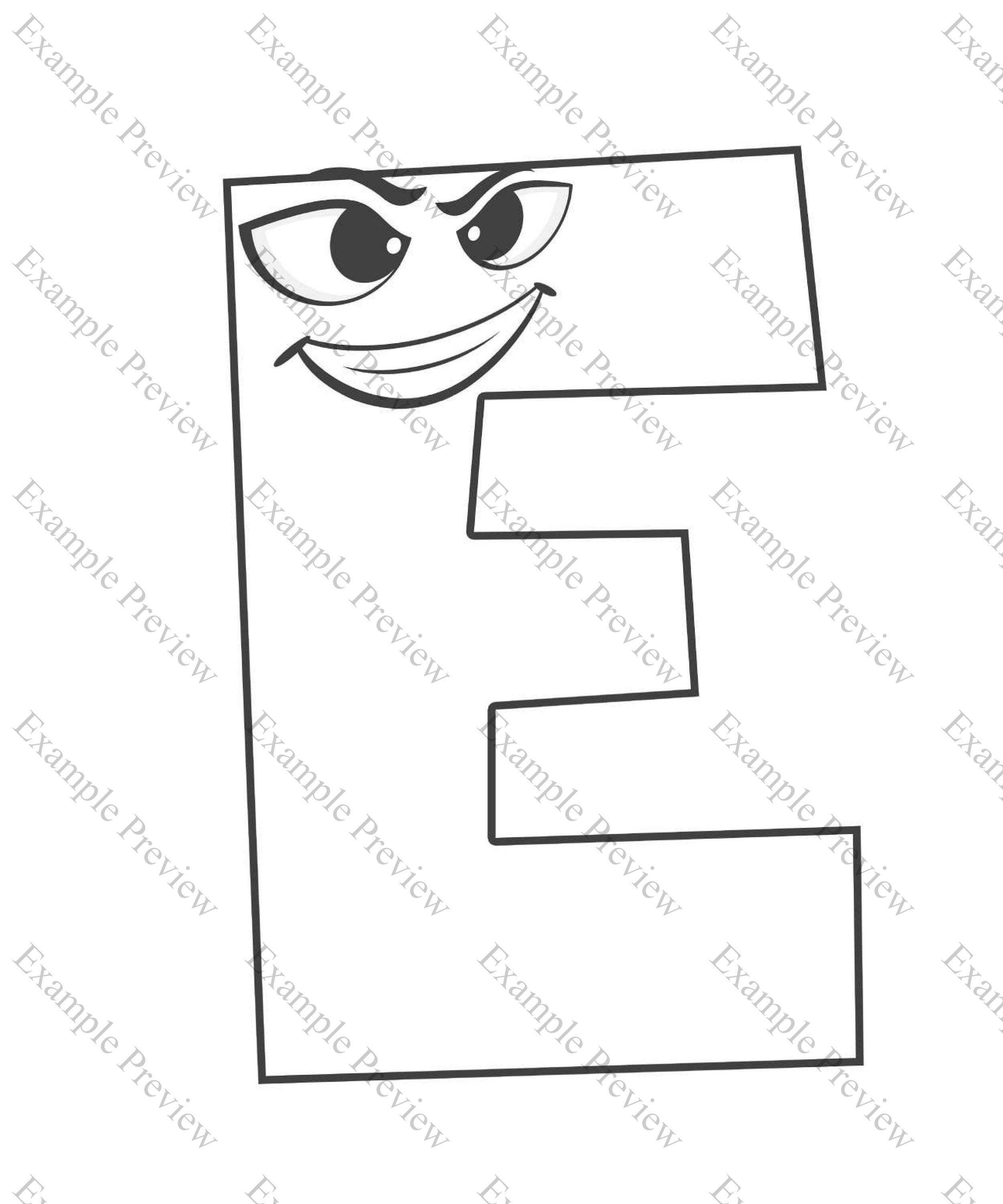 KDP Smile Face Alphabet Coloring Pages Sheets PDF ABC Letters Colouring ...