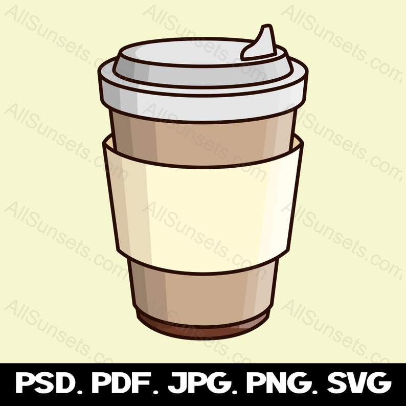 Coffee to Go Cup Svg Png Jpg Psd Pdf File Types Iced Latte Cold Hot ...