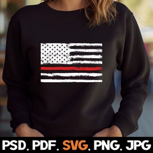 Thin Red Line American Flag PNG Clipart Fireman Memorial Firefighter ...