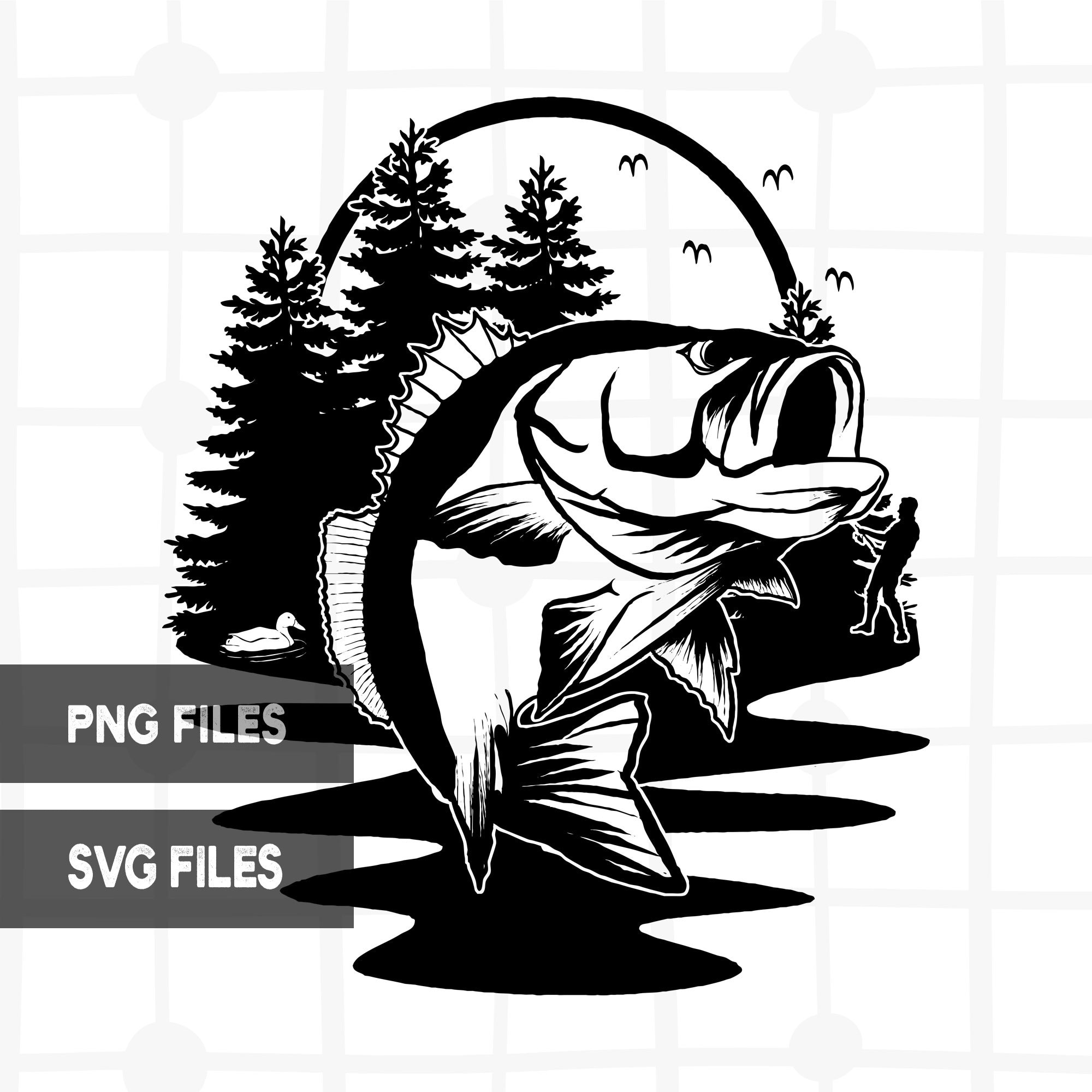 Lake Fishing Clip Art