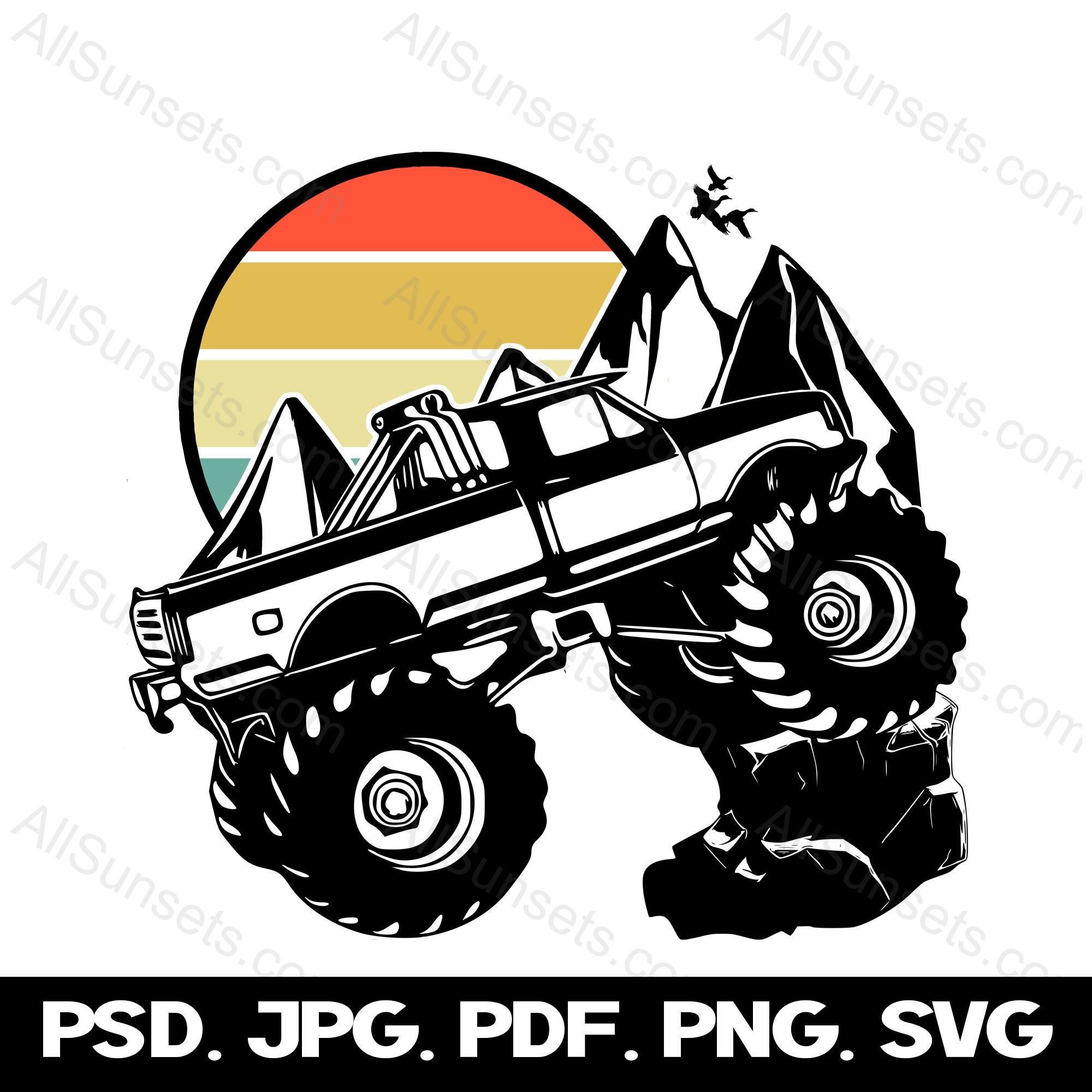4x4 Truck Vector