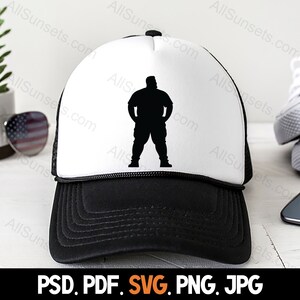 Heavy Set Overweight Male Silhouette Svg Png Jpg Psd Pdf File Types Dad ...