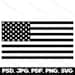 Single Color Standard American Flag Svg Png Jpg Psd Pdf File Types ...