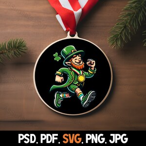 Leprechaun Running Svg Png Pdf Psd Jpg File Types Saint Patrick's Day ...