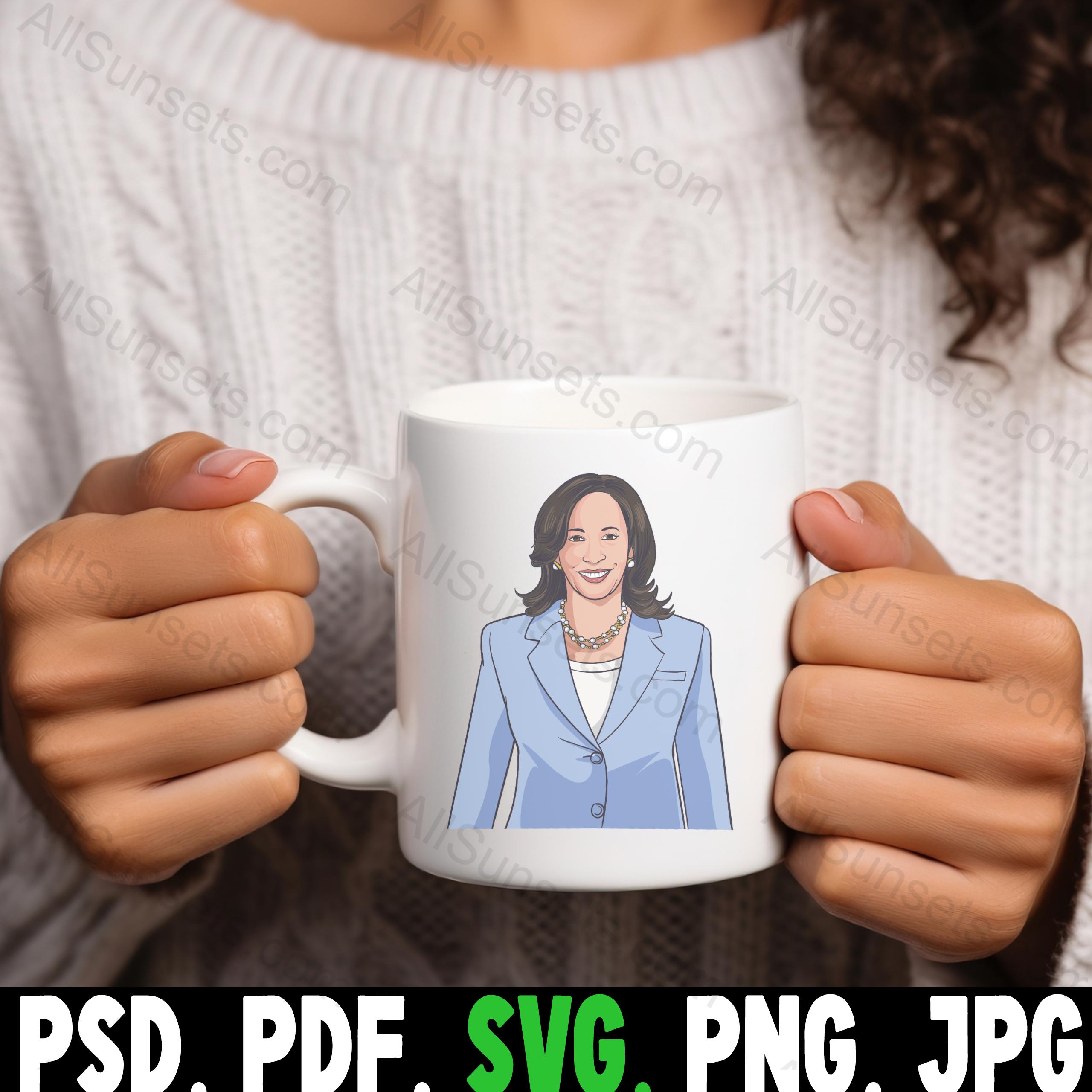Vice-president Kamala Harris SVG | Png, Jpg, Psd, Pdf File Types ...