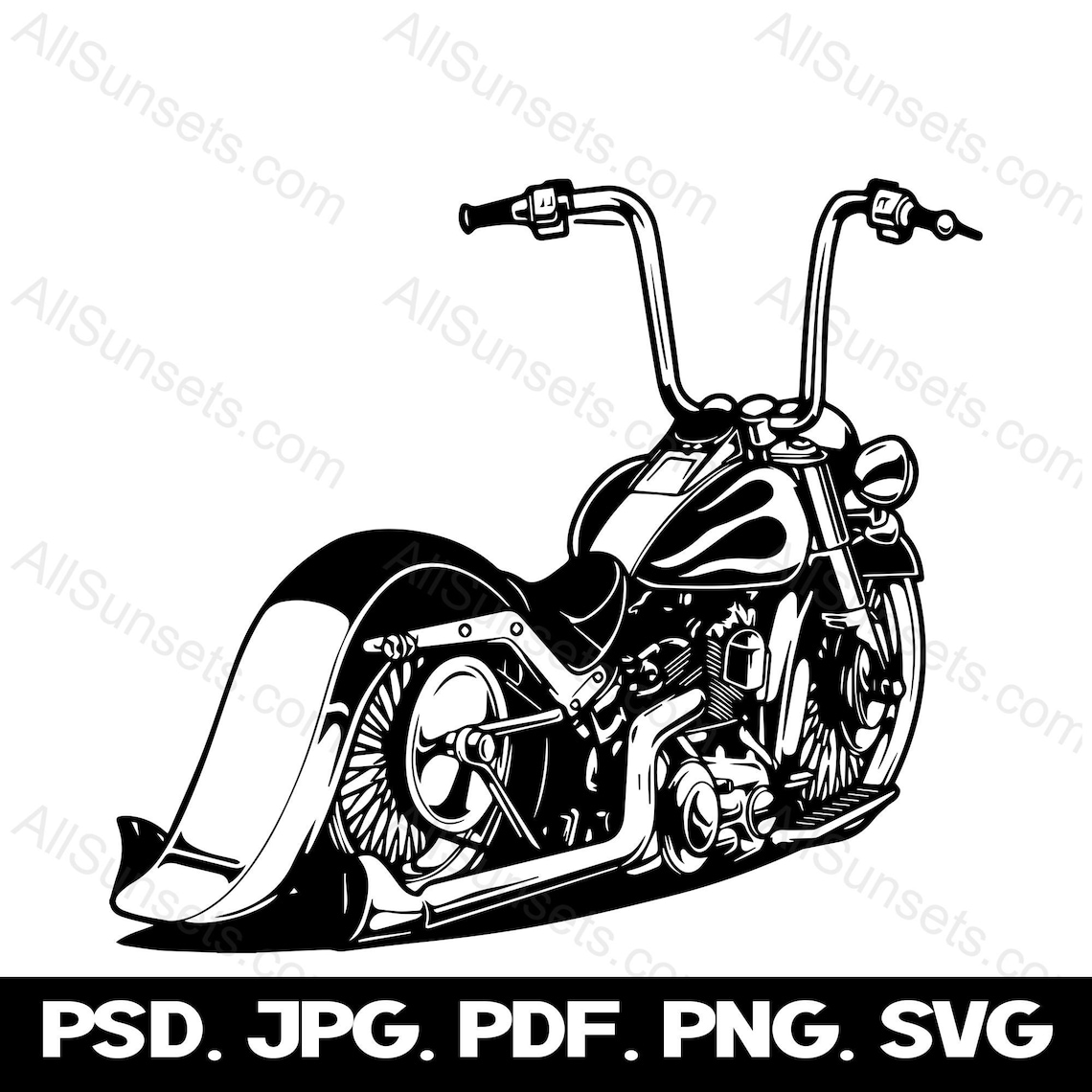 Motorcycle SVG Flames Vector Gas Tank Graphics Clipart Svg Png Psd Jpg ...