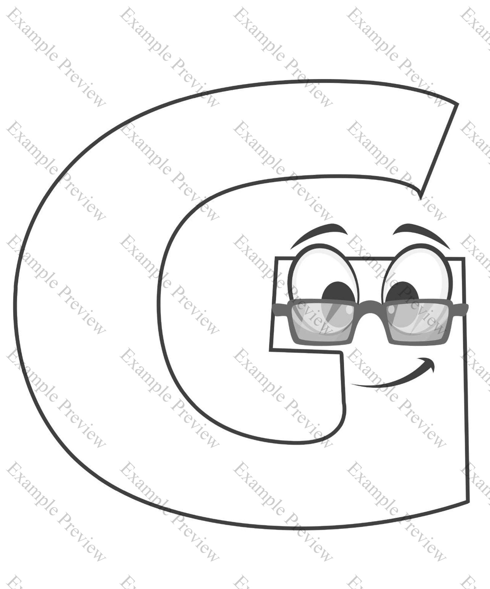 KDP Smile Face Alphabet Coloring Pages Sheets PDF ABC Letters Colouring ...