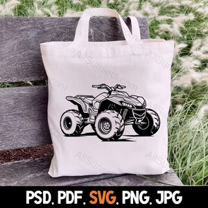4 Wheeler ATV Racing Silhouette Svg Png Jpg Psd Pdf File Types Quad ...
