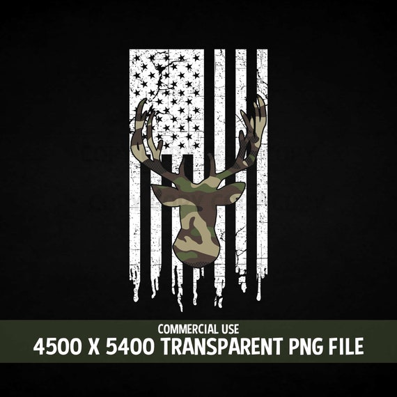 Camo Deer Head Logo Wallpaper