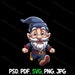 Running Gnome Clipart Svg Png Pdf Psd Jpg for Races Jogging - Etsy