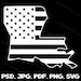 Louisiana State Shape American Flag Svg Png Jpg Psd Pdf File Types ...