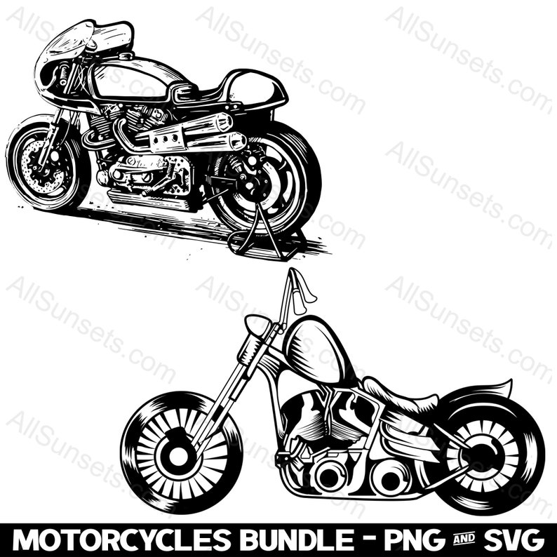 Motorcycles Dirt Street Bikes Bundle Pack Svg Png Jpg Pdf Psd - Etsy