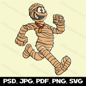 Mummy Running Svg Png Pdf Psd Jpg File Types 5k 10k Half Marathon Medal ...