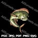 Mahi Mahi Dolphinfish Jumping Fish SVG PNG Pdf Psd Jpg Vector File ...