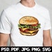 Cheeseburger Food Logo Svg Png Psd Jpg Pdf File Types Full Color ...