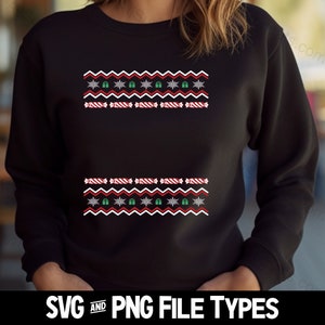 Ugly Christmas Sweater Clipart - 7 Tacky Xmas Templates - Package #1 ...