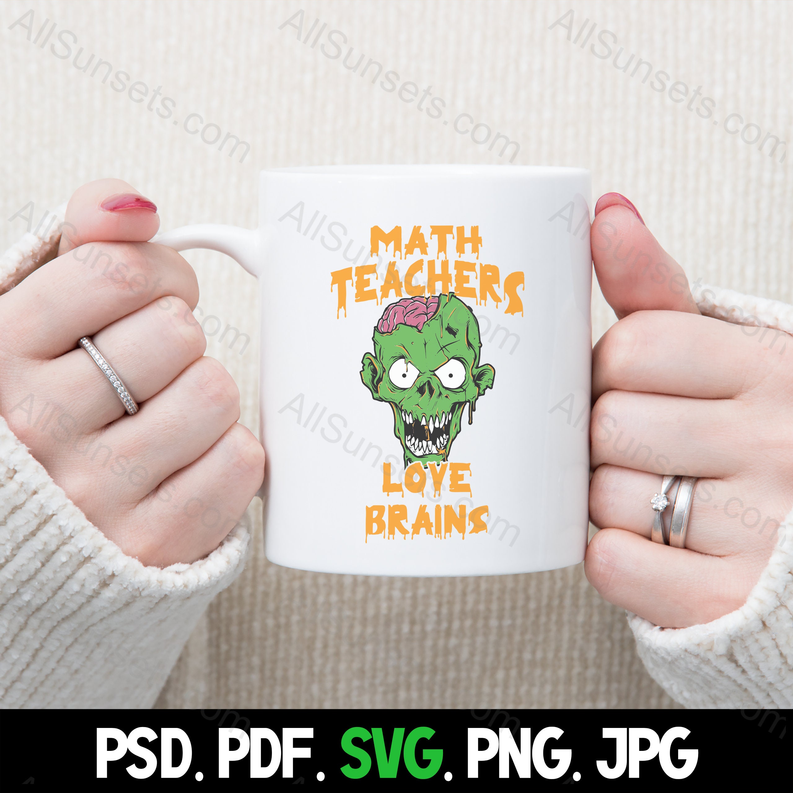 Math Teachers Love Brains Halloween Costume Svg Png Jpg Psd Pdf File ...