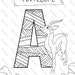 Animal Alphabet A to Z Coloring Book for Toddlers 26 Pages Printable ...
