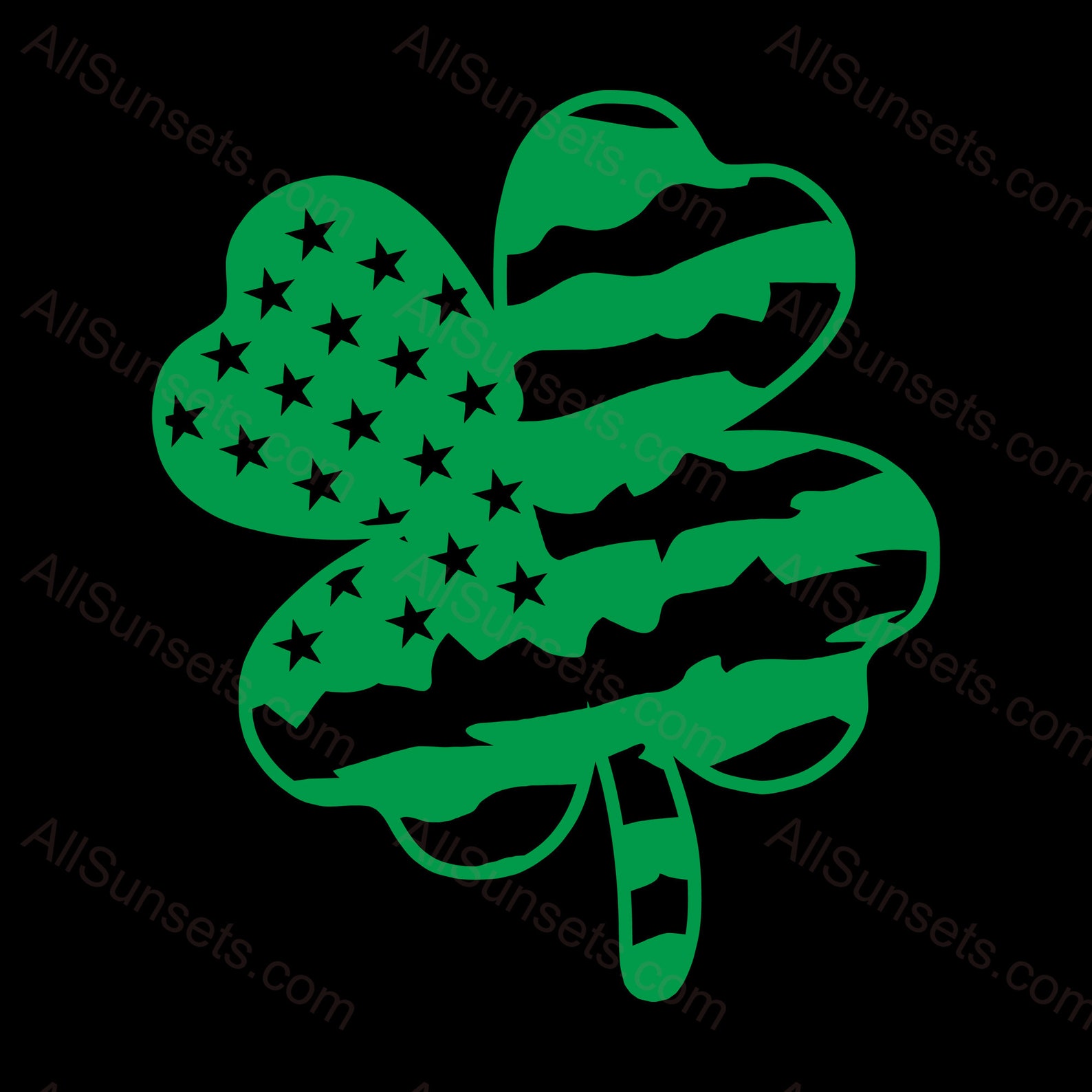 Shamrock American Flag PNG SVG Patriotic St Patrick's Day - Etsy