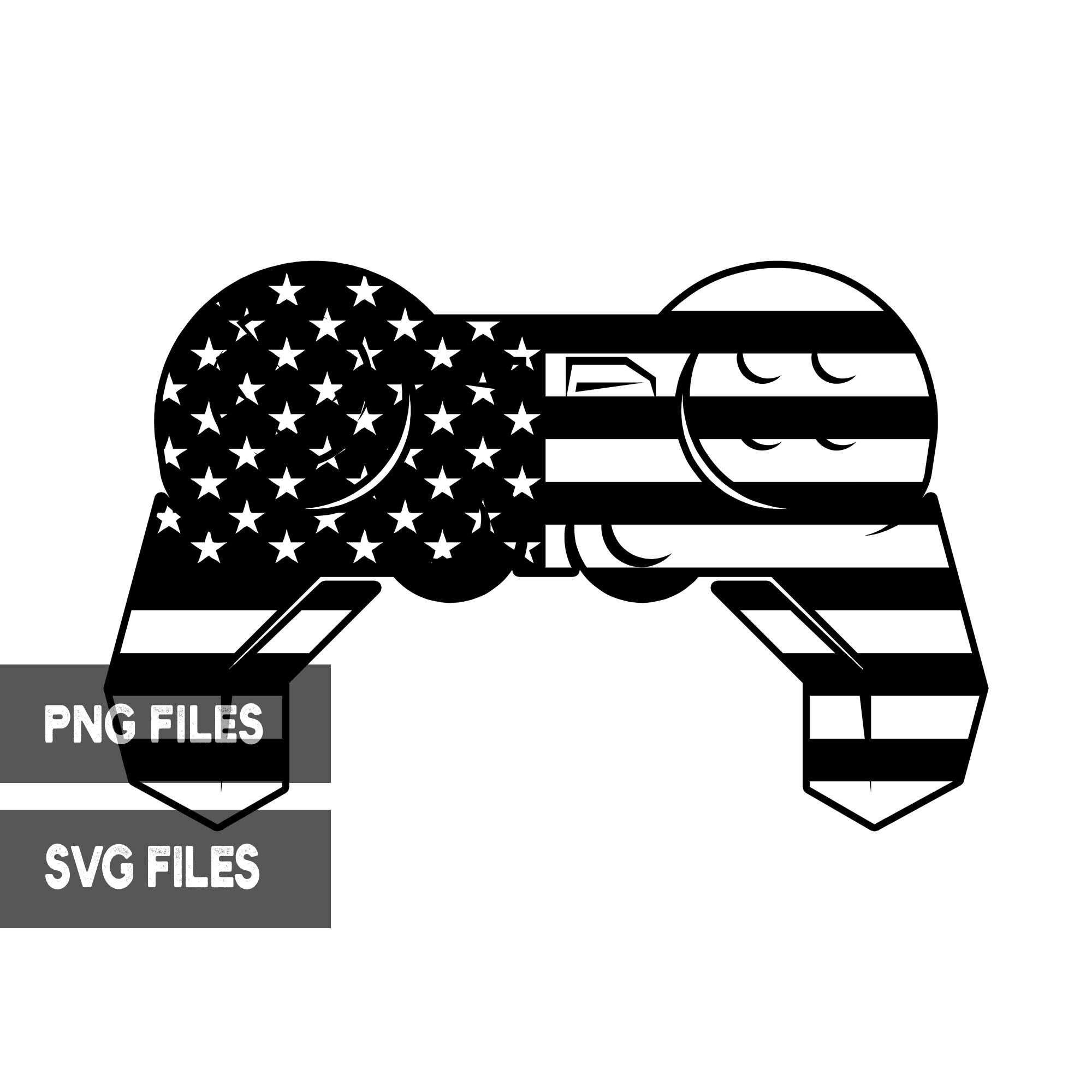 Video Game Controller American Flag PNG SVG Patriotic Clipart - Etsy