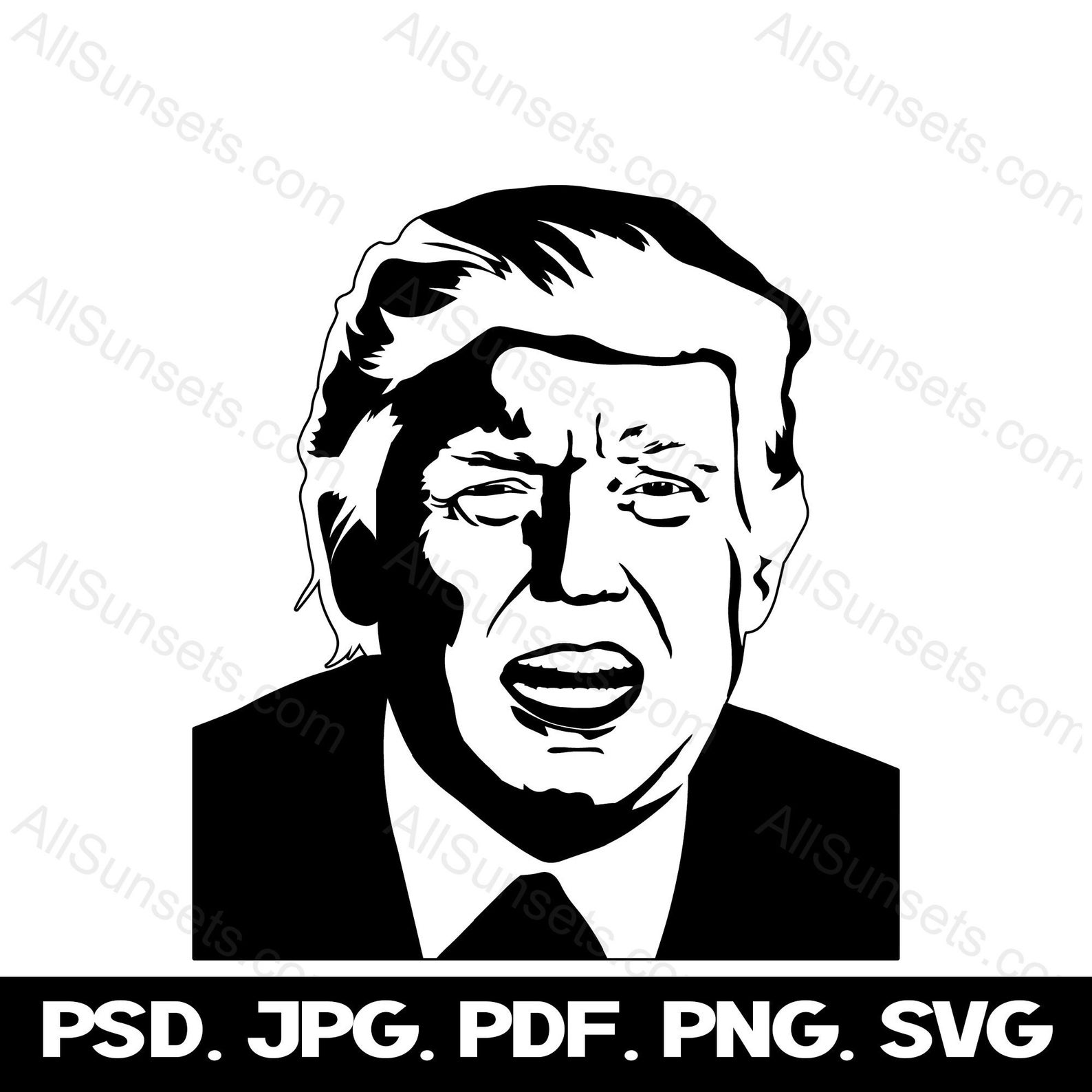 Donald Trump Presidential Svg Png Jpg Psd Pdf File Formats - Etsy