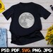 Full Grey Moon Svg Png Jpg Pdf Psd File Types Celestial Body Autumn ...