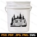 Antique Old Camper in the Woods Svg Png Jpg Psd Pdf File Types Clipart ...