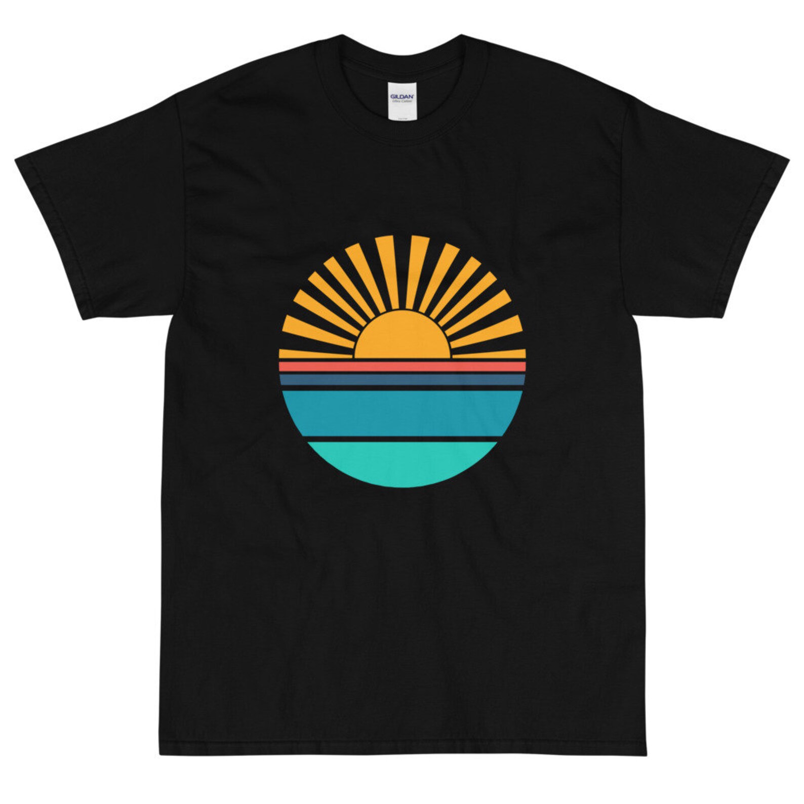 Sunrays Ocean Horizon Retro Sunset Svg Png Jpg Psd Pdf File Types ...