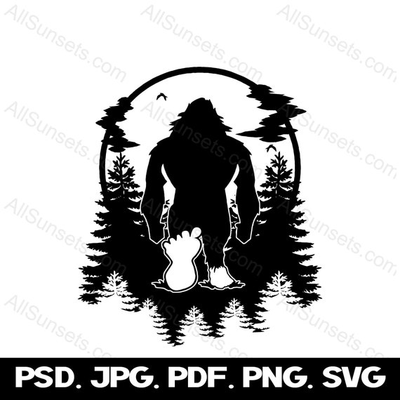 Finding Bigfoot Clipart