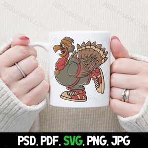 Turkey Jogging Svg Png Pdf Psd Jpg File Types Racing 5k 10k Half ...